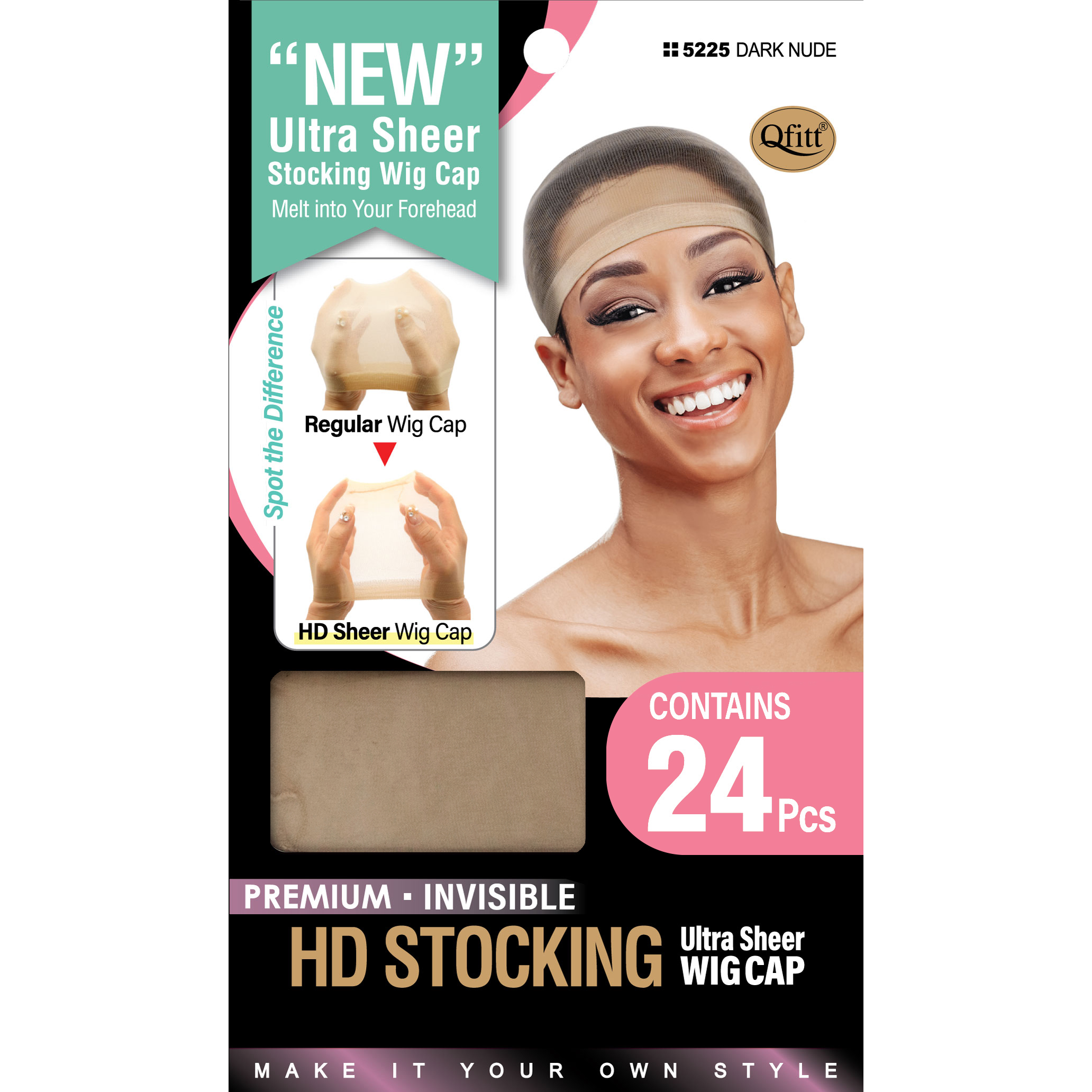 BULK[24 PIECES] HD STOCKING ULTRA SHEER WIG CAP – Qfitt