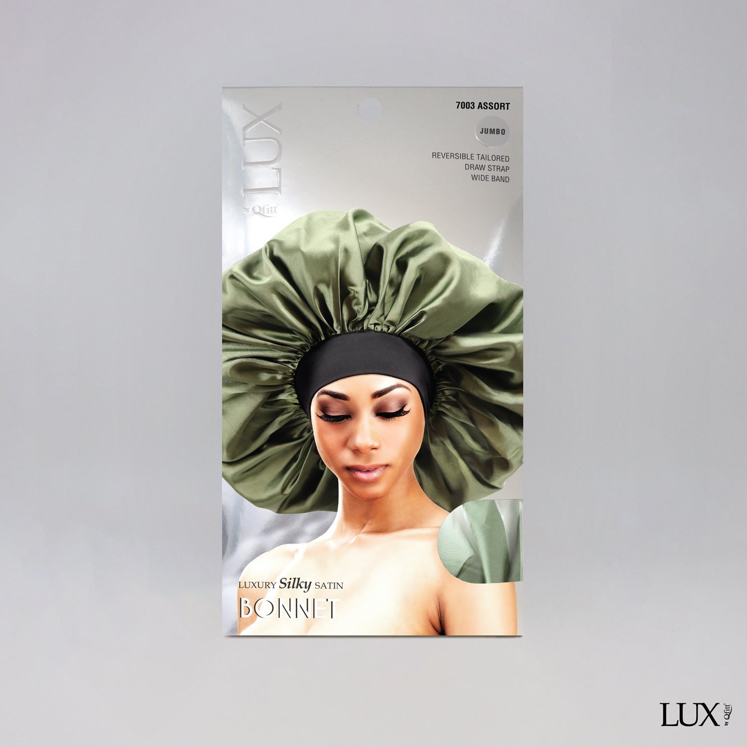 JUMBO LUXURY SILKY SATIN BONNET - SOLID – Qfitt